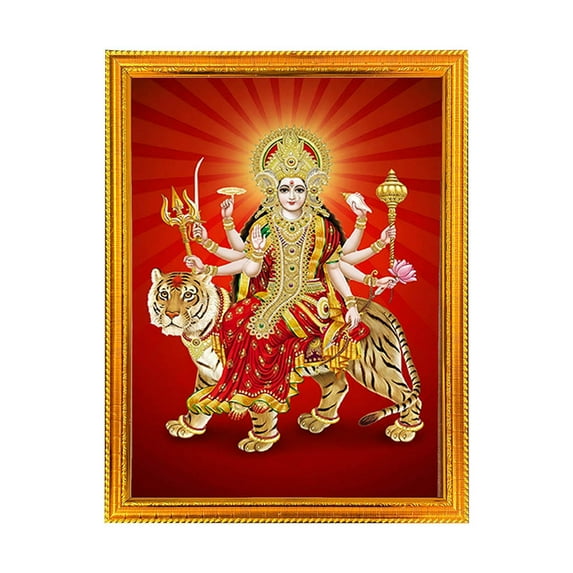 Durga-Religious God Photo Frame for Home & Pooja Room Decor - Walmart.com