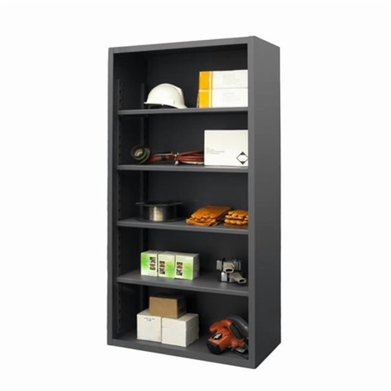 Durham 12 Gauge Enclosed Shelving Racks with 4 Shelves - Gray - 36 in ...