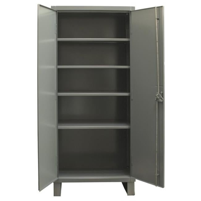 Durham 14 Gauge Flush Door Style Lockable Storage Cabinet with 4 ...