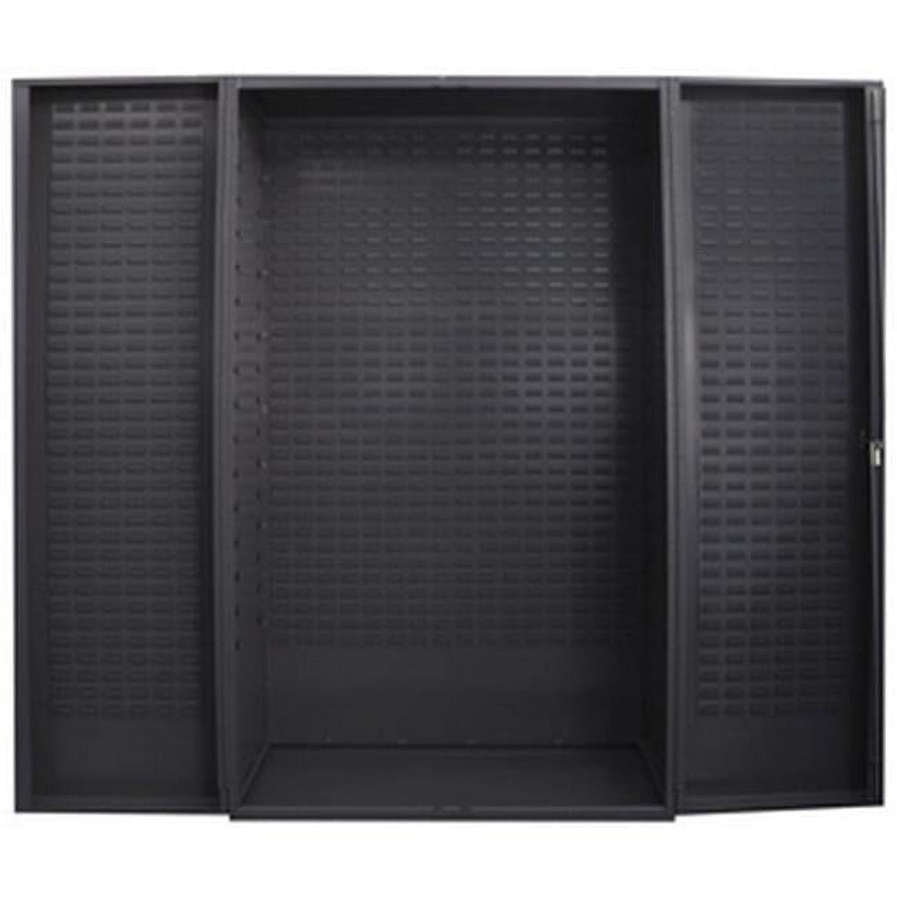 Durham 14 Gauge Heavy Duty Double Door Cabinet with Back & Empty Louver ...