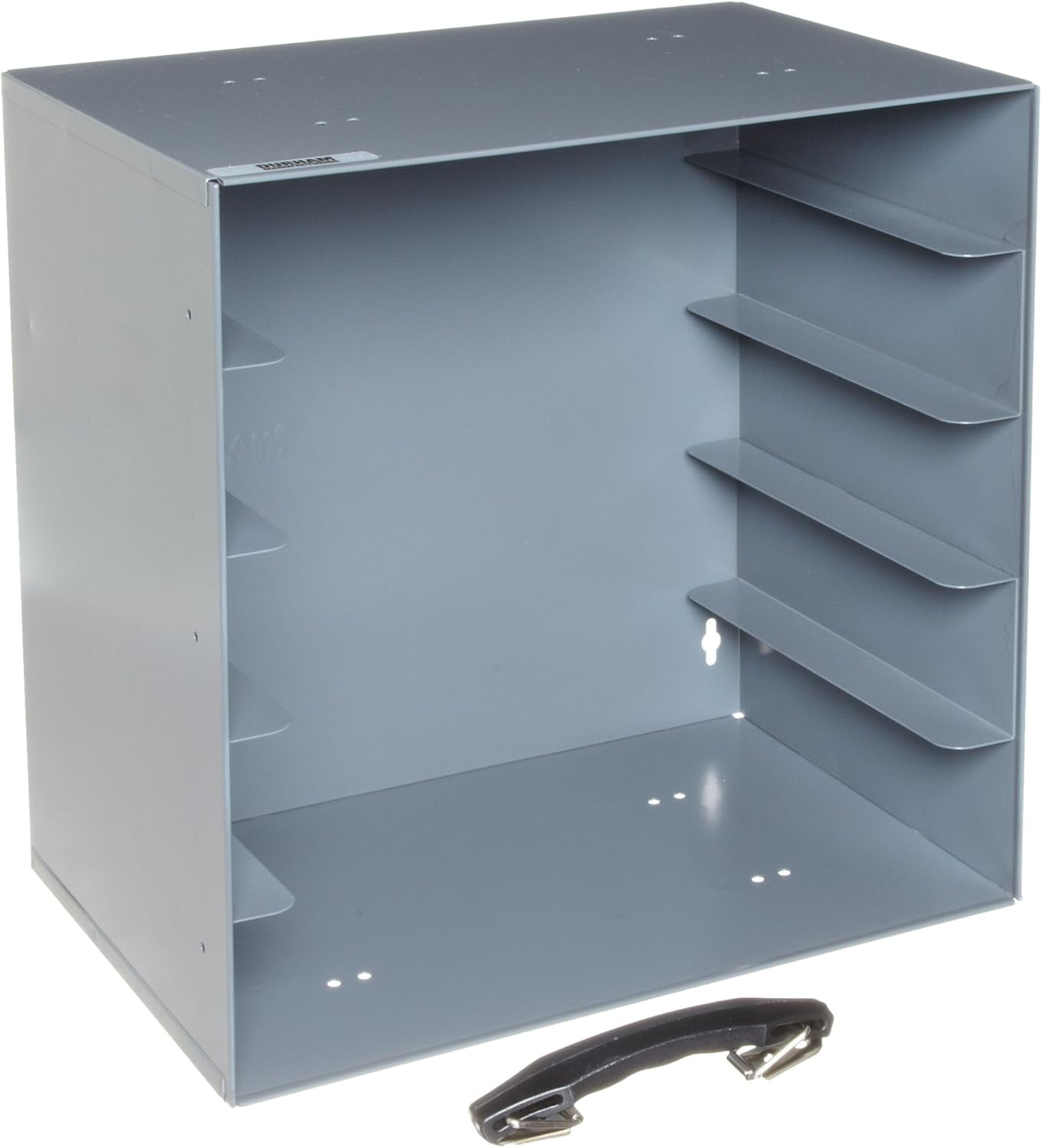 Durham 291-95 Gray Cold Rolled Steel Rack for 5 Large Plastic ...