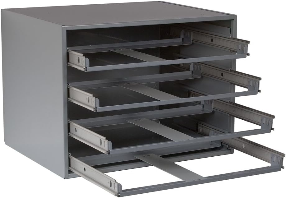 Durham 303-95 Gray Cold Rolled Steel Easy Glide Slide Rack for 4 Large ...