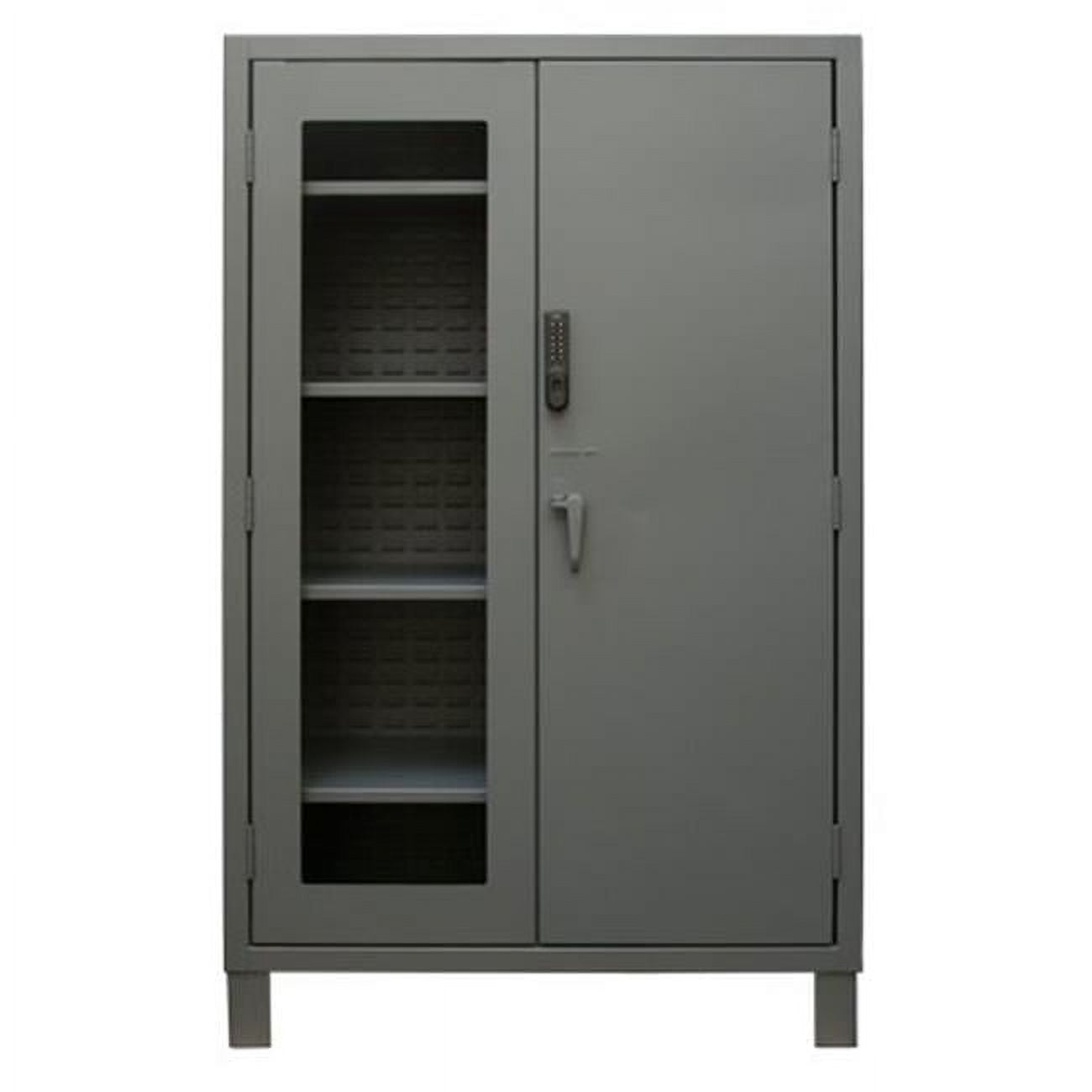 Durham 3703CXC-BLP4S-95 78 in. Heavy Duty Access Control Cabinet, Gray ...