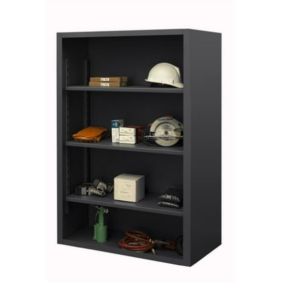 Durham 5006-3S-95 12 Gauge Enclosed Shelving Racks with 3 Shelves, Gray ...