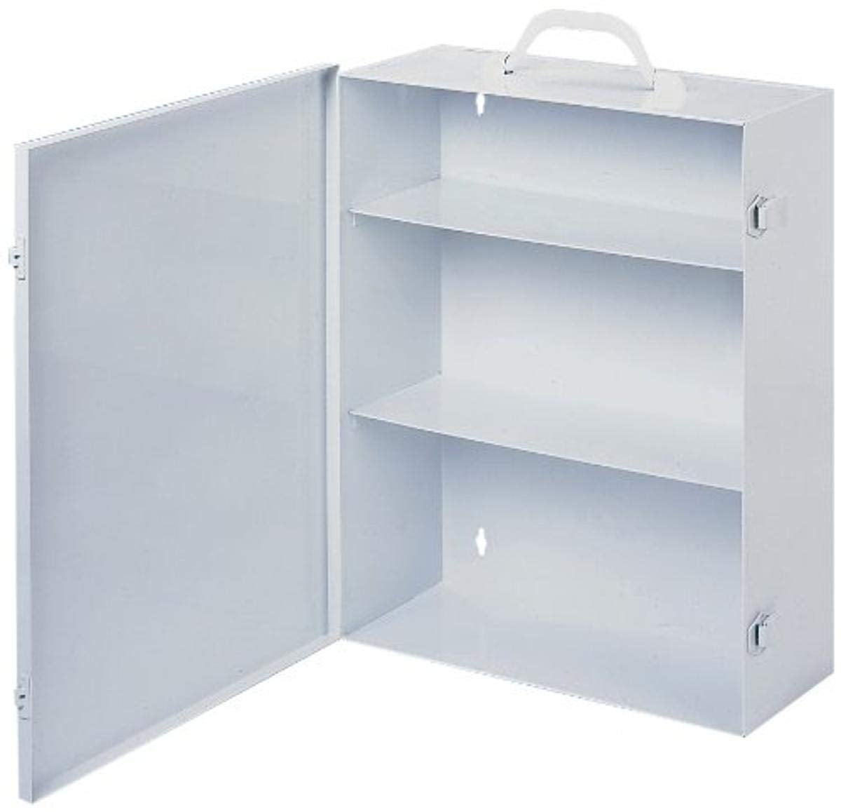 Durham 534-43 White Cold Rolled Steel 9FX Industrial Empty First Aid Cabinet, 15" Width x 16-5/ ...