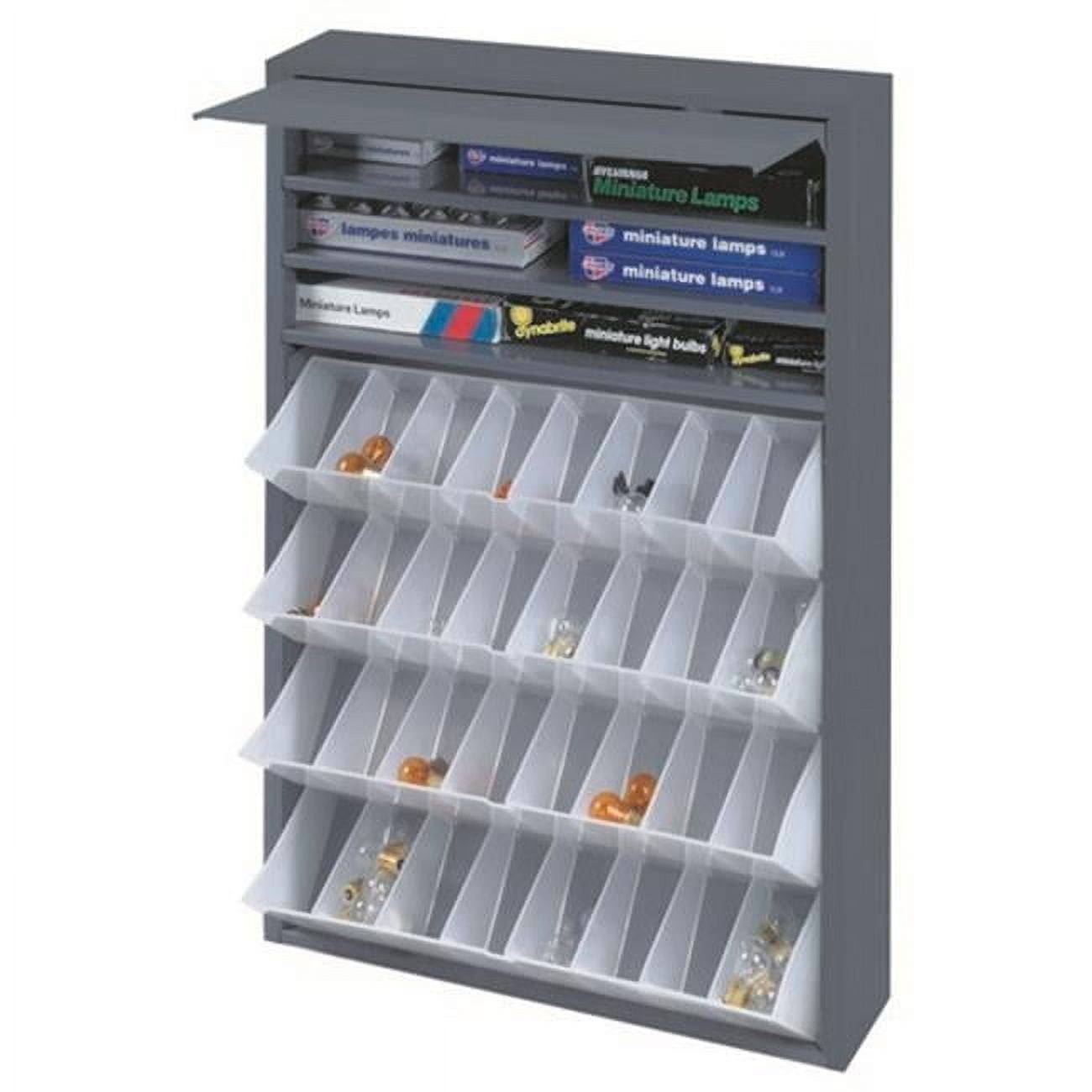 Durham 590-95 Cold Rolled Steel Tilt Out Tray Dispensing Cabinet, Gray ...