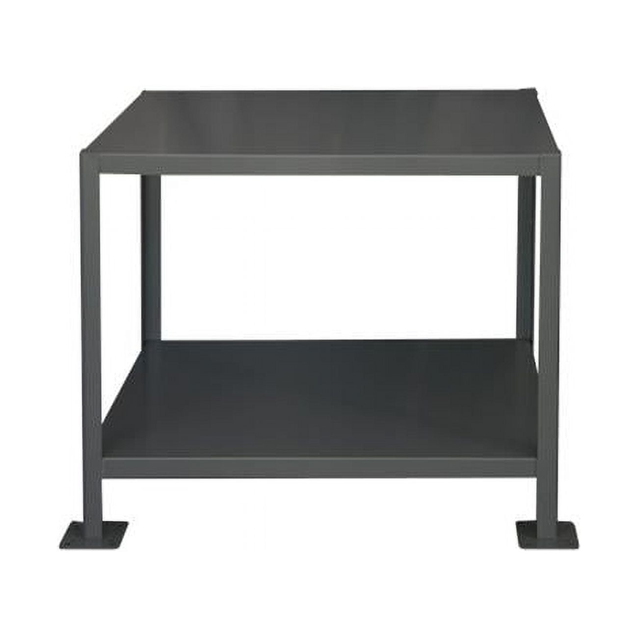 Durham 72 Gauge Heavy Duty Machine Tables with 2 Shelves - Gray - 48 in ...