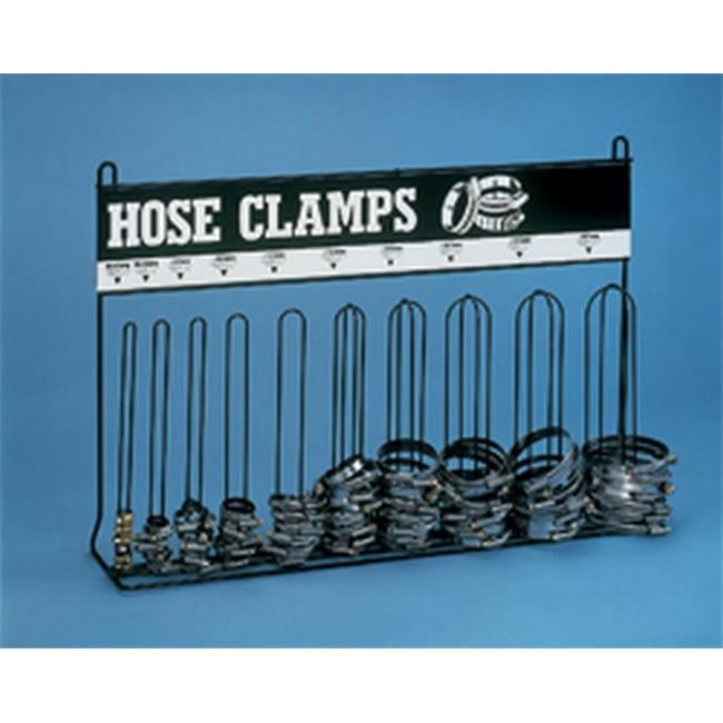 Durham 907-08-S129 Heavy Gauge Wire 10 Loop Hose Clamp Rack, Gray - 16. ...