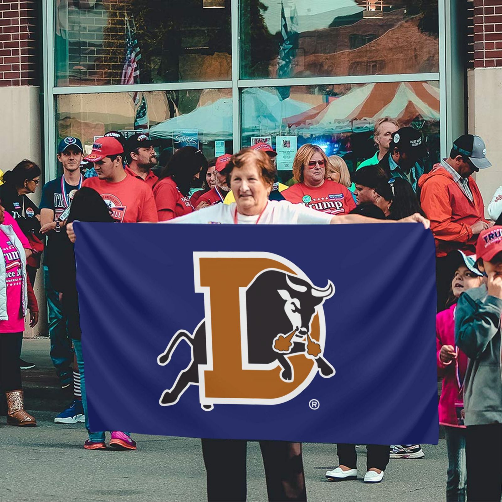 Durham Bulls Logo Flag 3x5 Outdoor ,Sewn Stripes, Stronger Brass ...