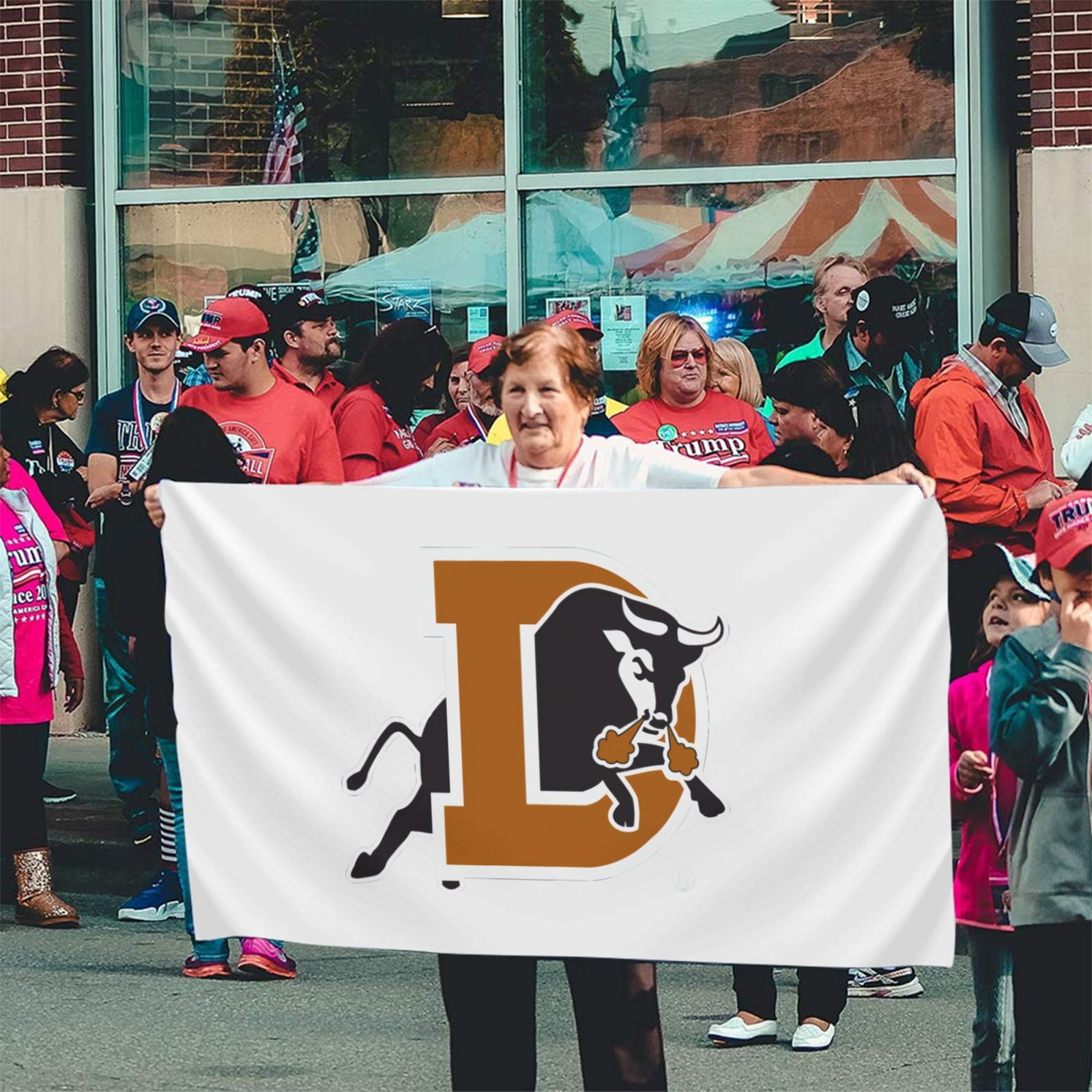 Durham Bulls Logo Flag 3x5 Outdoor ,Sewn Stripes, Stronger Brass ...