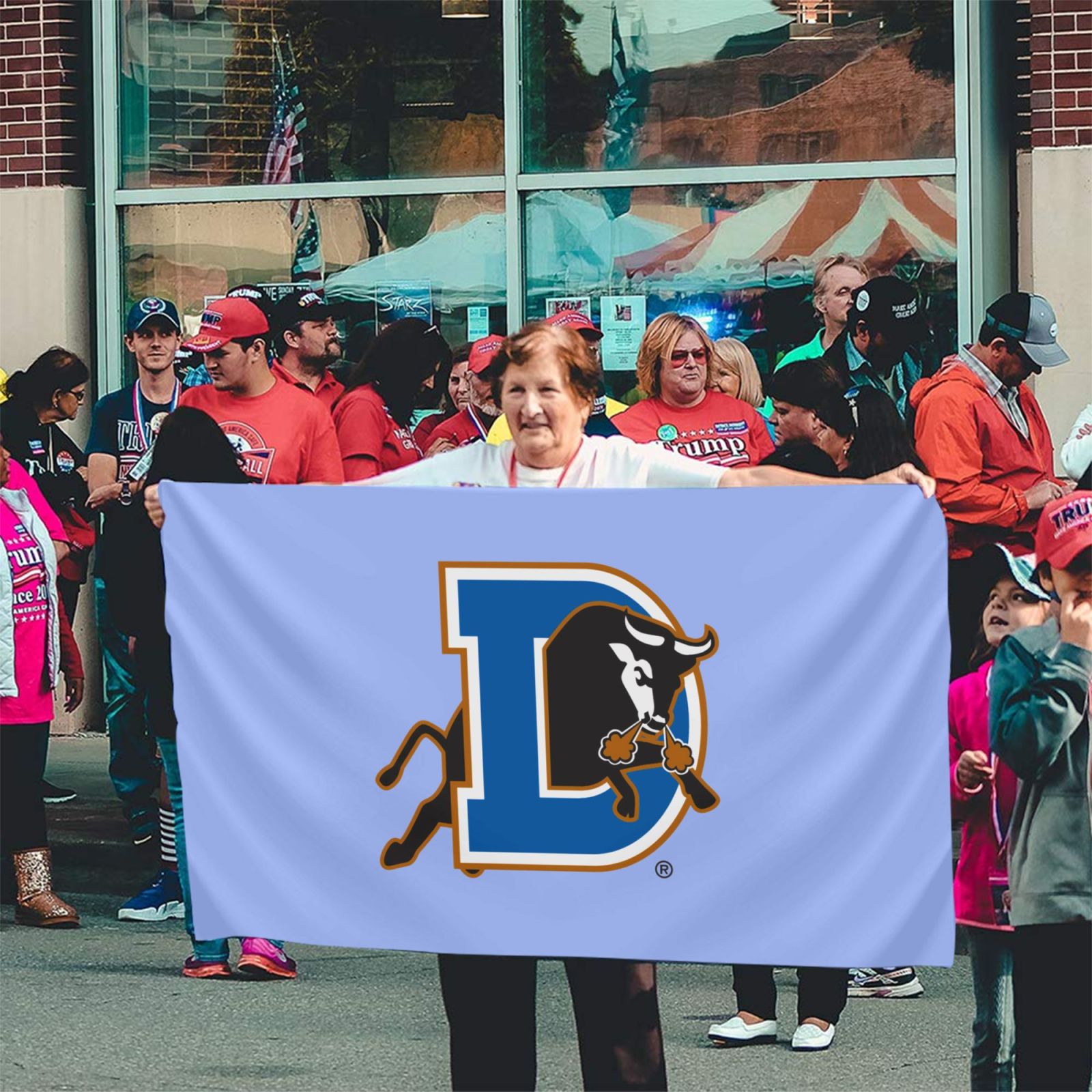 Durham Bulls Logo Flag 3x5 Outdoor ,Sewn Stripes, Stronger Brass ...
