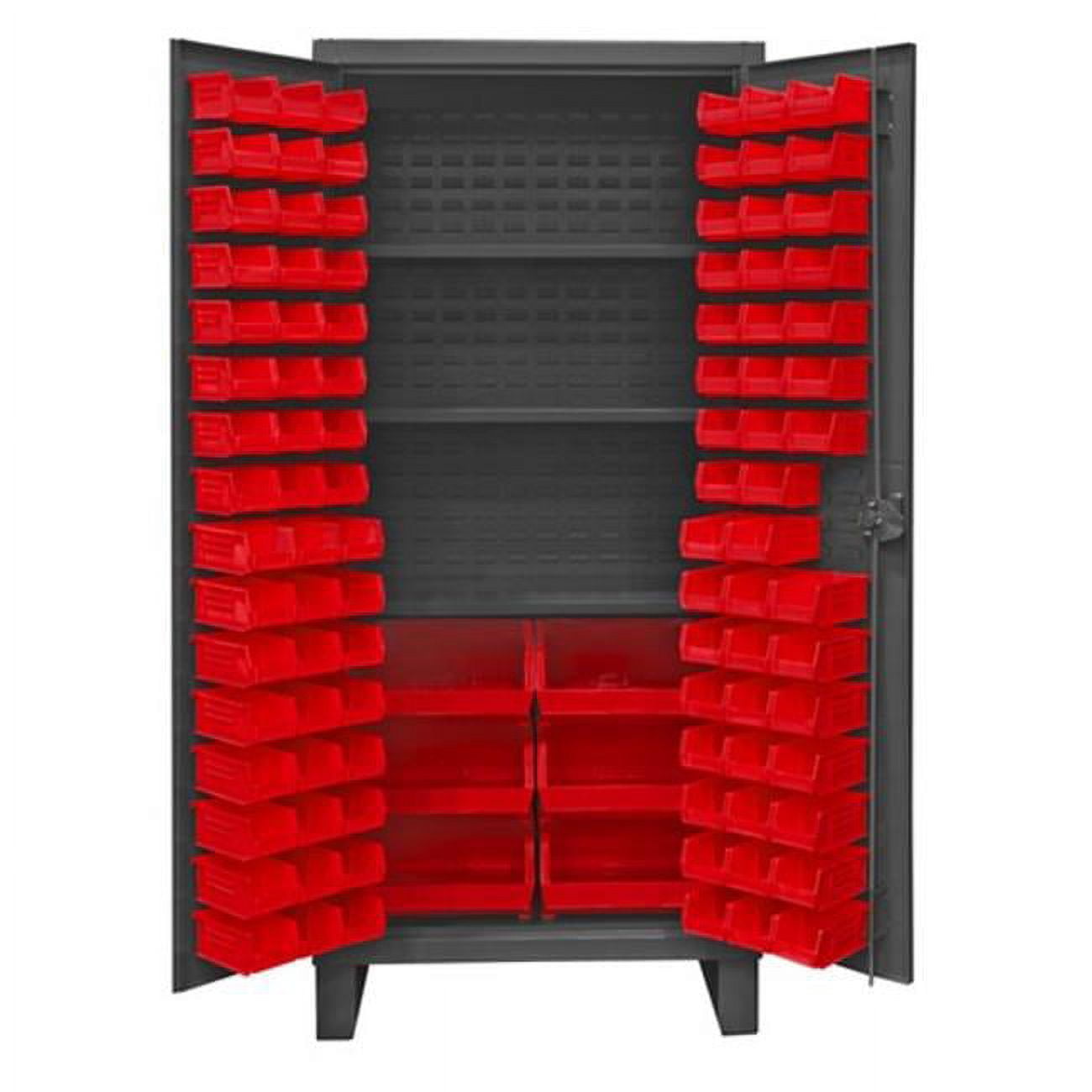 Durham HDC36-102-3S1795 72 in. 12 Gauge 4 Adjustable Shelves & Recessed ...