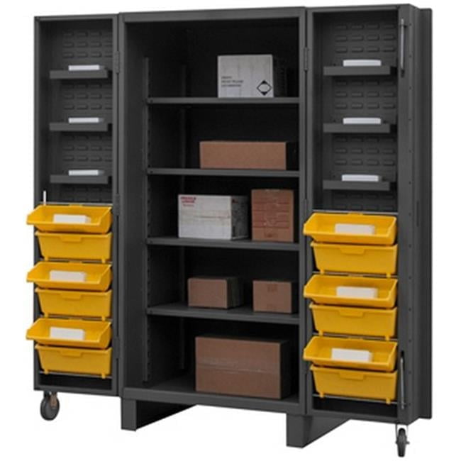 Durham HDC36-DC12TB4S95 12 Gauge Recessed Door Style Lockable Cabinet ...