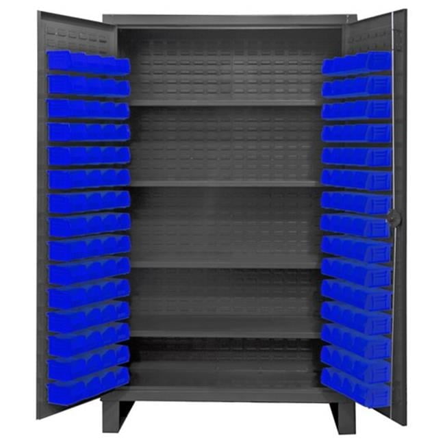 Durham HDC48-120-4S5295 12 Gauge Recessed Door Style Lockable Cabinet ...