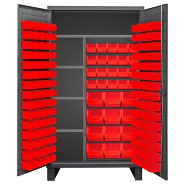 Durham HDJC244878-156-4S1795 78 in. 12 Gauge Maintenance Cabinets, Gray ...