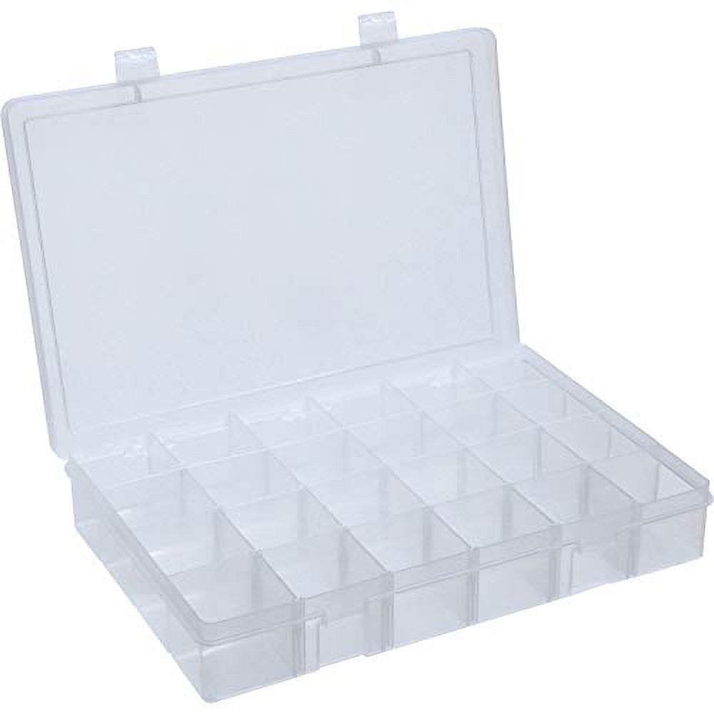 Durham Large Plastic Compartment Box, Adjustable with 20 Dividers, 13-1 ...