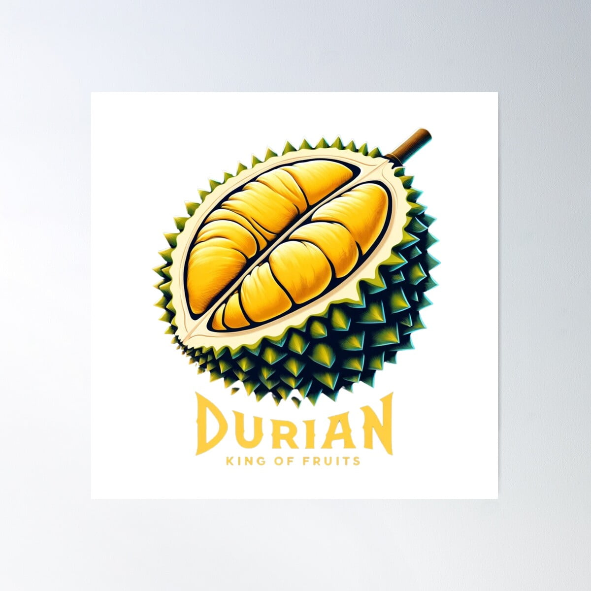 Durian Is The King Of Fruits Poster Wall Art, Modern Wall Decor For ...