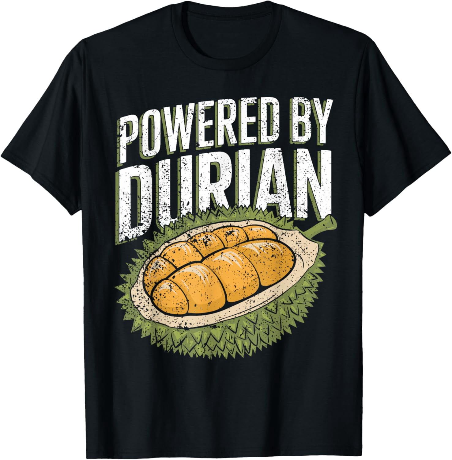 Durian Tropical Fruit Powered By Durian T-Shirt - Walmart.com