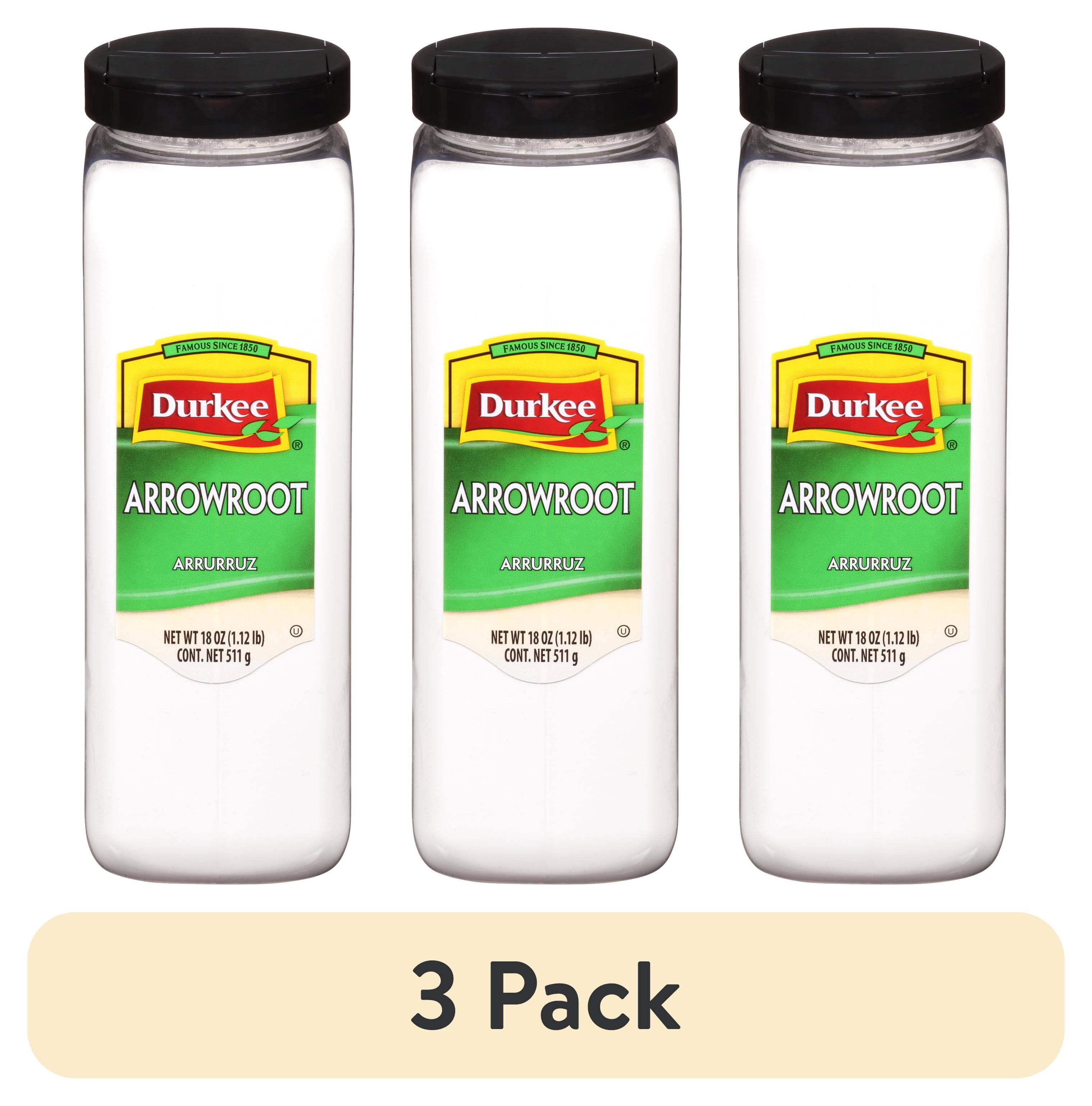 (3 pack) Durkee® Arrowroot 18 oz. Shaker - Walmart.com