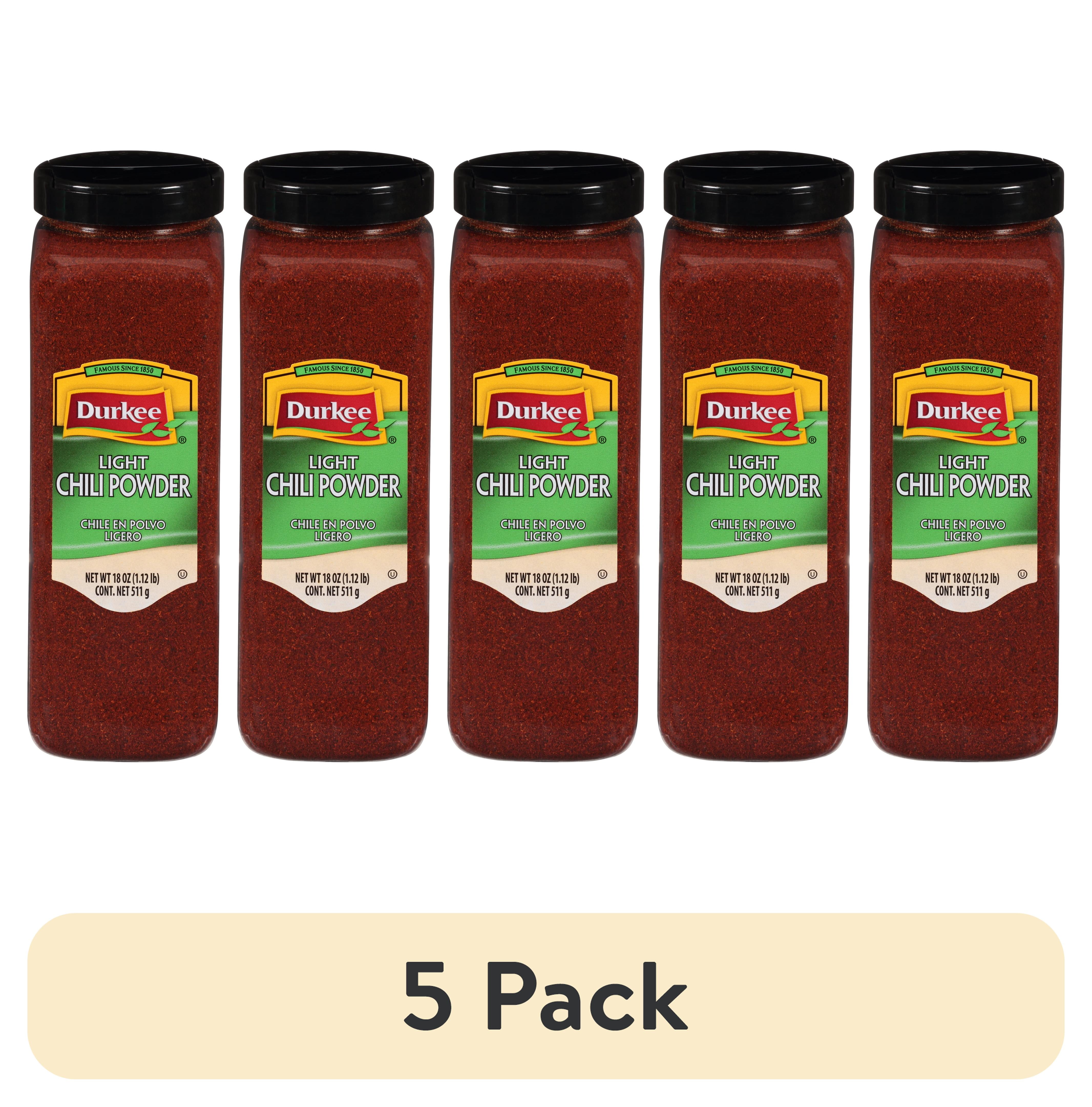 (5 pack) Durkee® Light Chili Powder 18 oz. Shaker - Walmart.com
