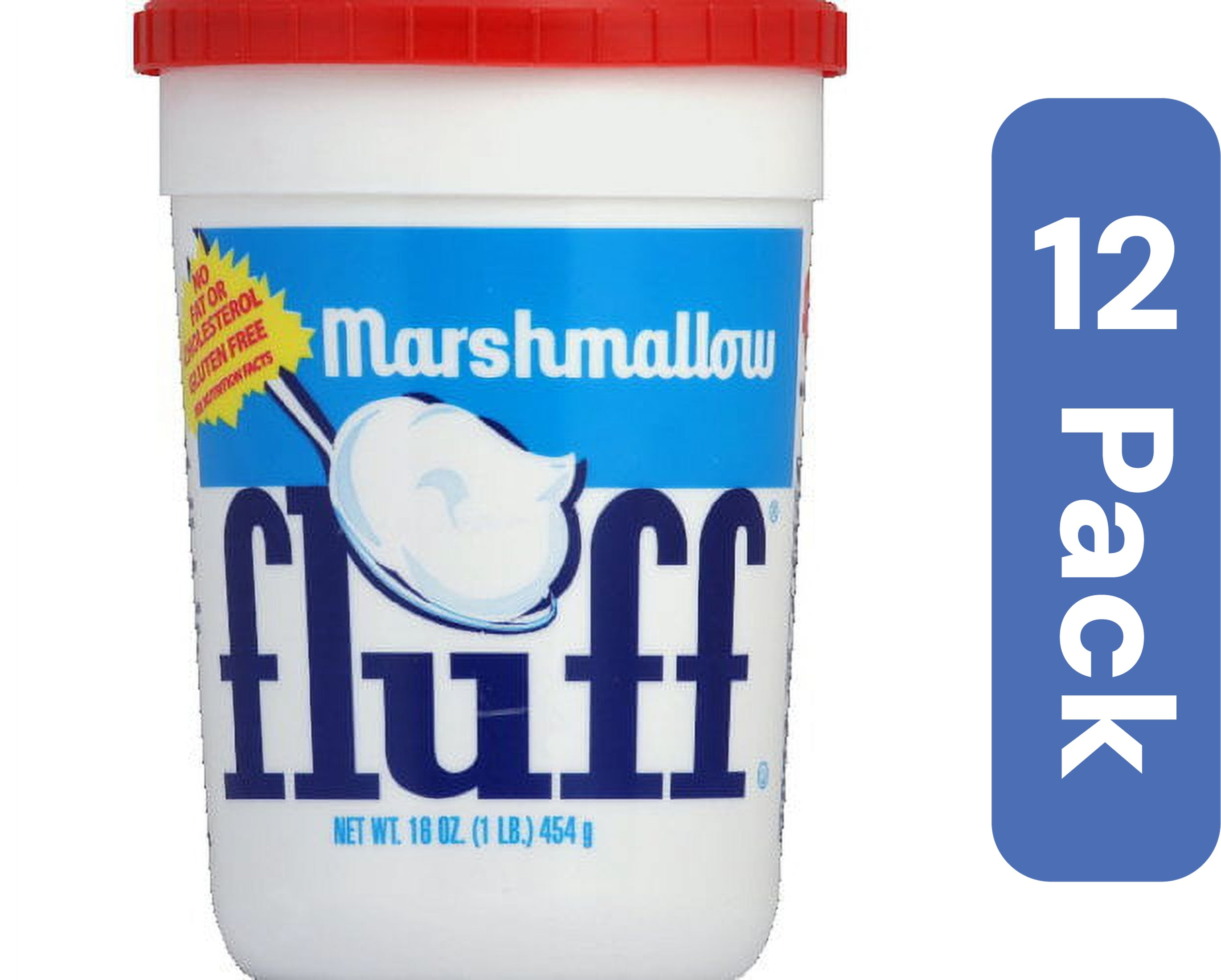 Durkee-Mower Marshmallow Fluff, 16 oz (Pack of 12) - Walmart.com