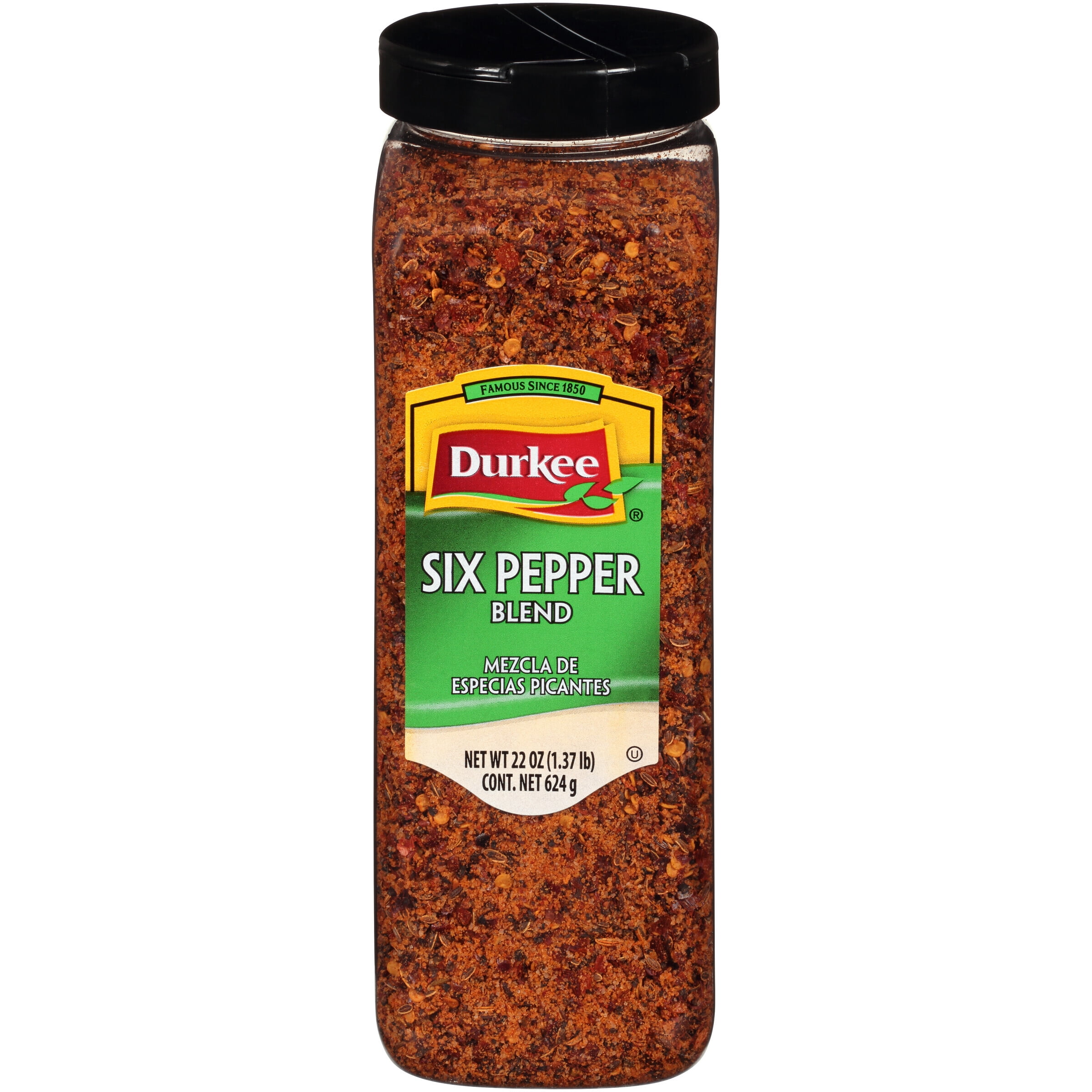 Durkee Six Pepper Blend, 22 oz Shaker, Signature Seasoning for Hot ...