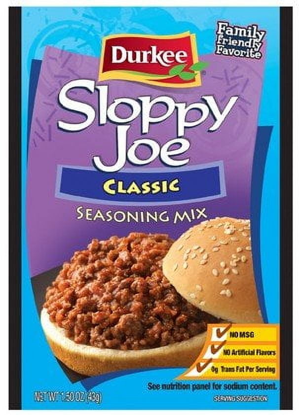 Durkee Sloppy Joe Seasoning 1.50oz (Pack of 18) - Walmart.com