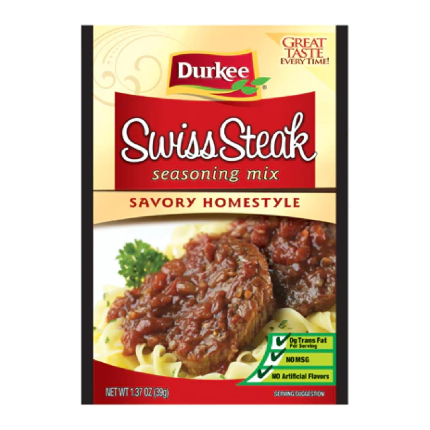 Durkee Swiss Steak Mix, SSF20 1.35 Ounce Packets (Pack of 12) - Walmart.com