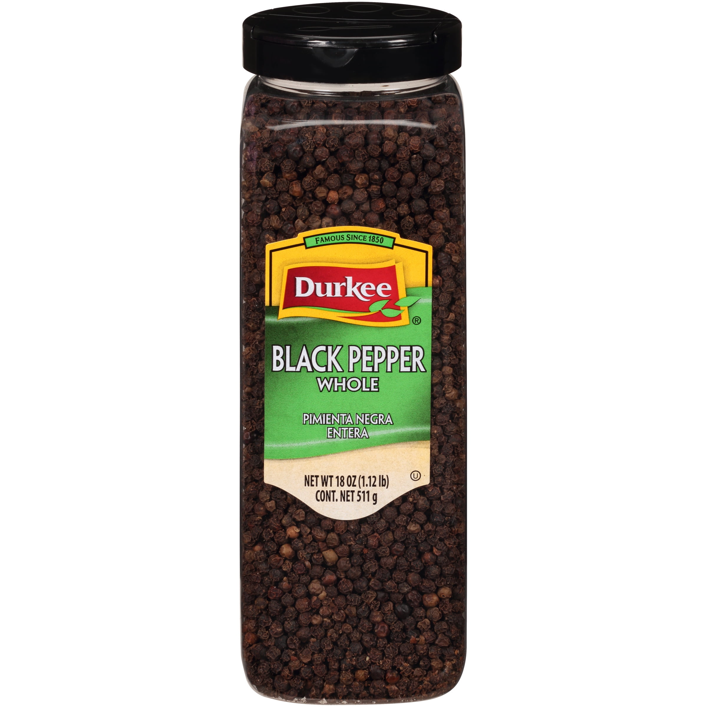 Durkee® Whole Black Pepper 18 oz. Shaker - Walmart.com