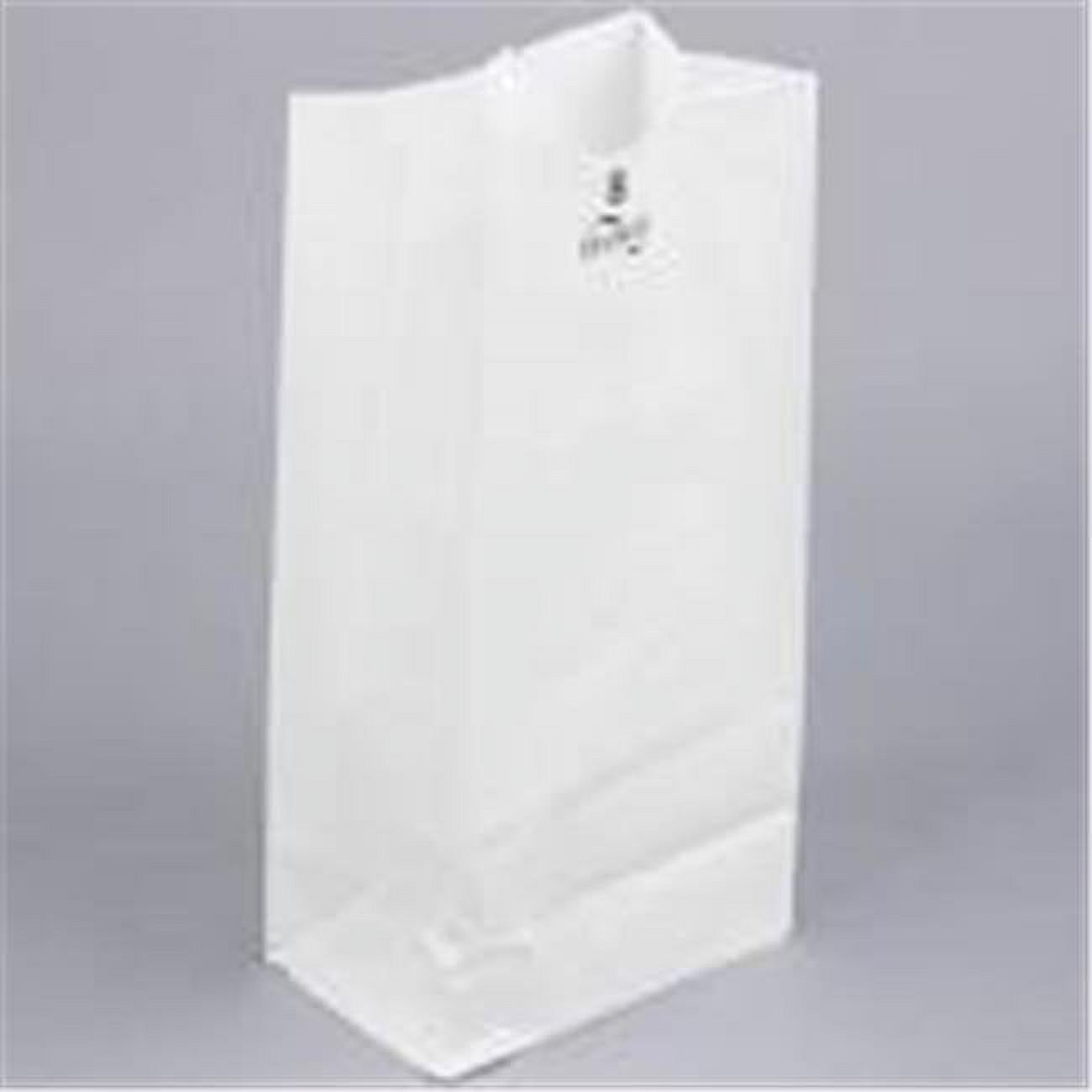 Duro 51028 6.13 x 4.13 x 12.43 in. White Paper Bag, 8 lb - Case of 500 ...