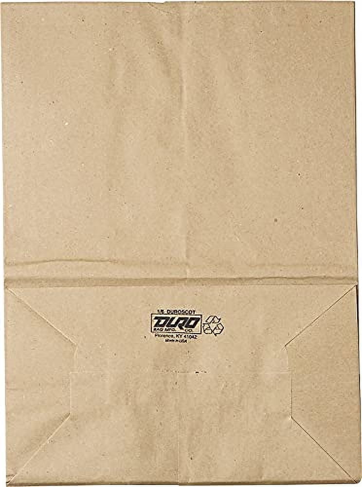 Duro 57# Heavy-Duty Brown Paper Grocery Bags Bulk 500 Count with ...
