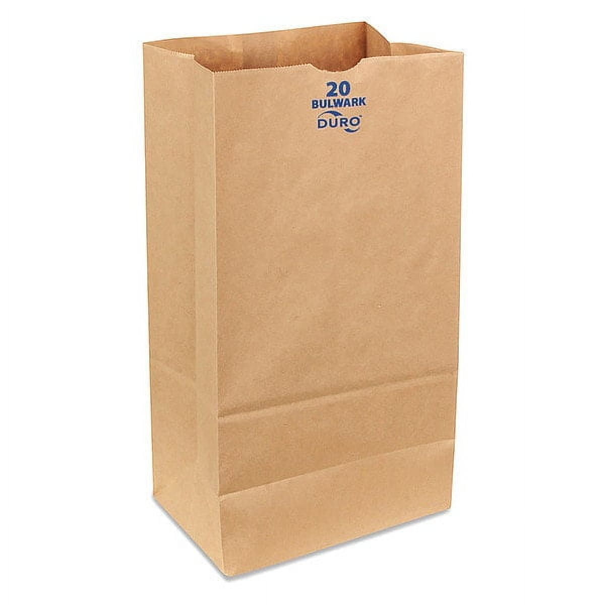 Duro 71020 20 lbs Bulwark Plain Paper Bag - Pack of 400 - Walmart.com