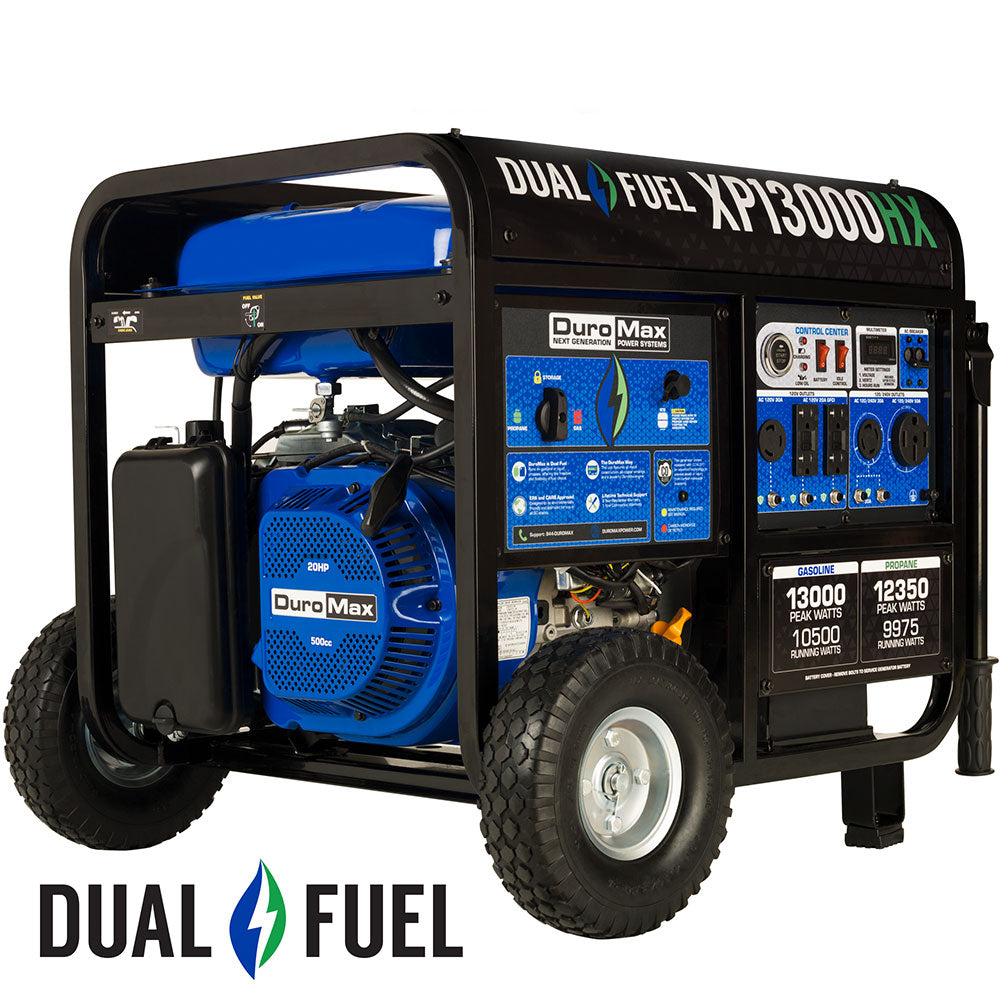 Pulsar G65BN Portable Gas/LPG Dual Fuel Generator - 5500 Rated Watts ...
