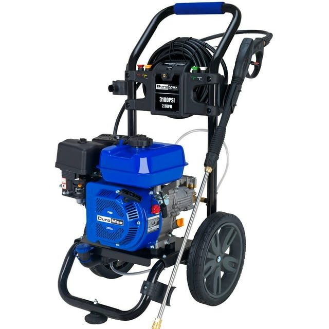 DuroMax XP3100PWT Gasoline Powered Pressure Washer, 3100 PSI, 2.5 GPM ...