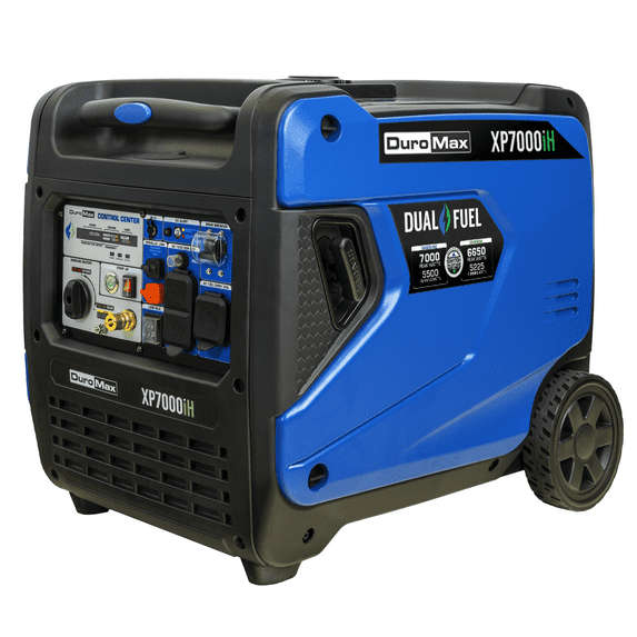 DuroMax XP7000iH 7,000 Watt Portable Dual Fuel Inverter Generator - Quiet, Low THD - Walmart.com