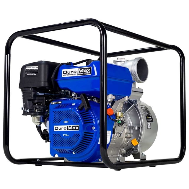 DuroMax XP904WP 4in. Portable Gas Power Trash Water Pump, 427-Gpm ...