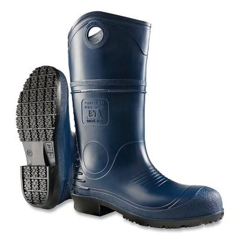 DuroPro Rubber Boots, Steel Toe, Men's 12, 16 in Boot, Polyblend/PVC ...