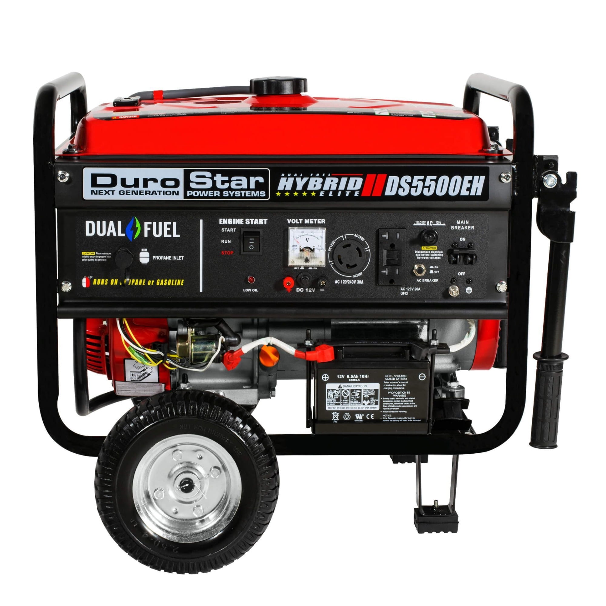 DuroStar DS5500EH 5500-Watt Electric Start Dual Fuel Hybrid Portable ... DuroStar DS5500EH 5500-Watt Electric Start Dual Fuel Hybrid Portable ...