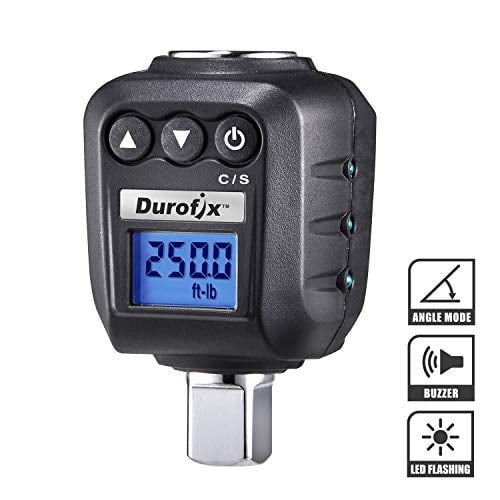 Durofix RM604-4A 1/2'' Digital Torque Adapter, 25-250 ft-lbs, Max 720 ...
