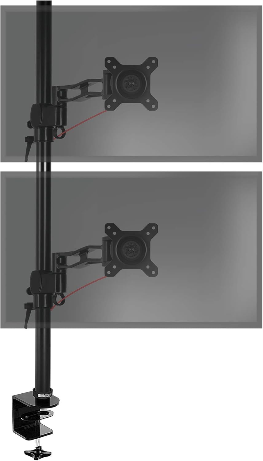 Duronic DM35V2X2 Arm for 2 Computer Monitors with Extension | Vertical ...