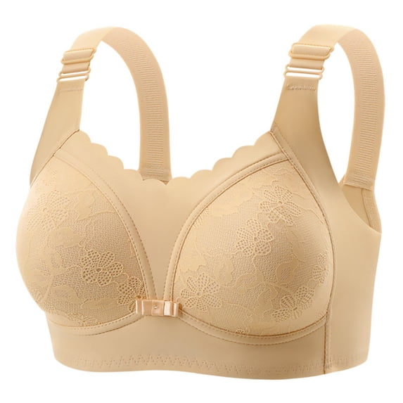Dursoulink Wireless Push Up Bra for Women No Underwire Gathered Tube ...