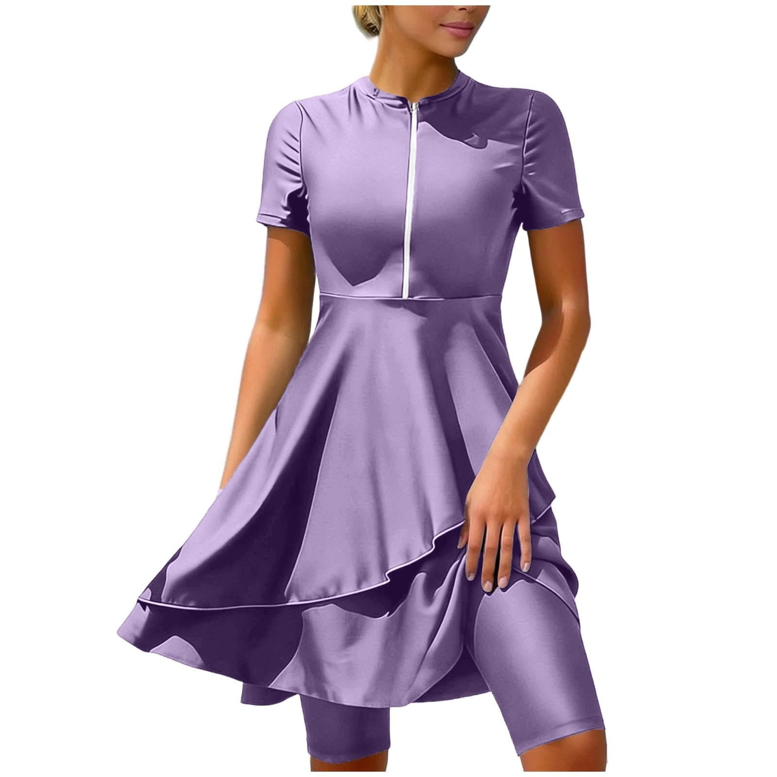 Dursoulink Women's Off Shoulder Tankini Swimsuit Color Barrier Backless ...