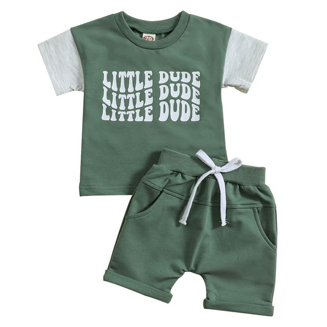 Durtebeua Boys Summer Clothing Sets Outfits 1T 2T 3T Letter Print Short ...