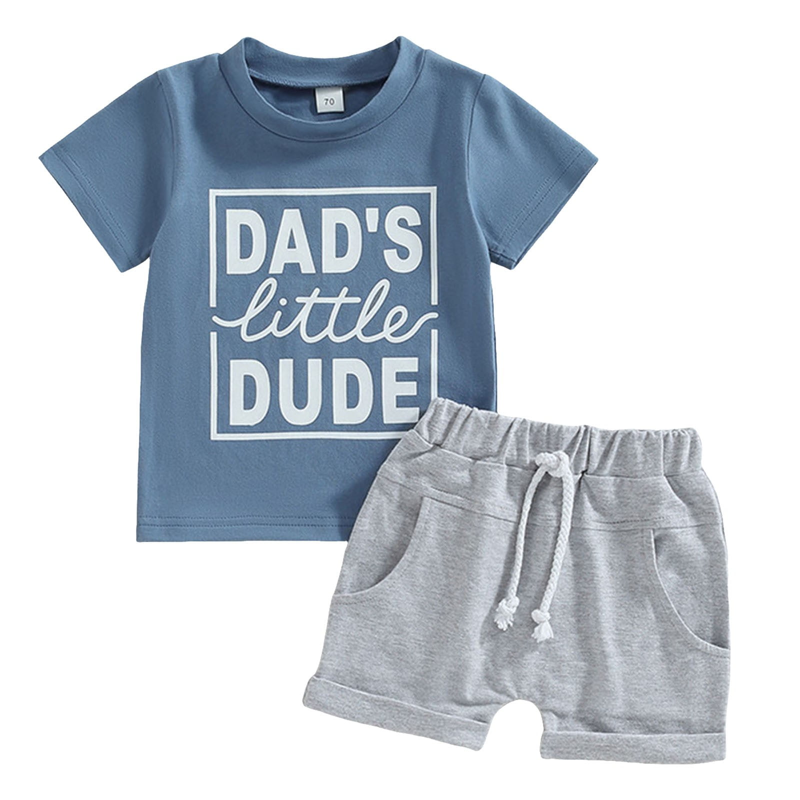 Durtebeua Toddler Sweatsuit Toddler Kids Baby Boys Girls Summer Letter ...