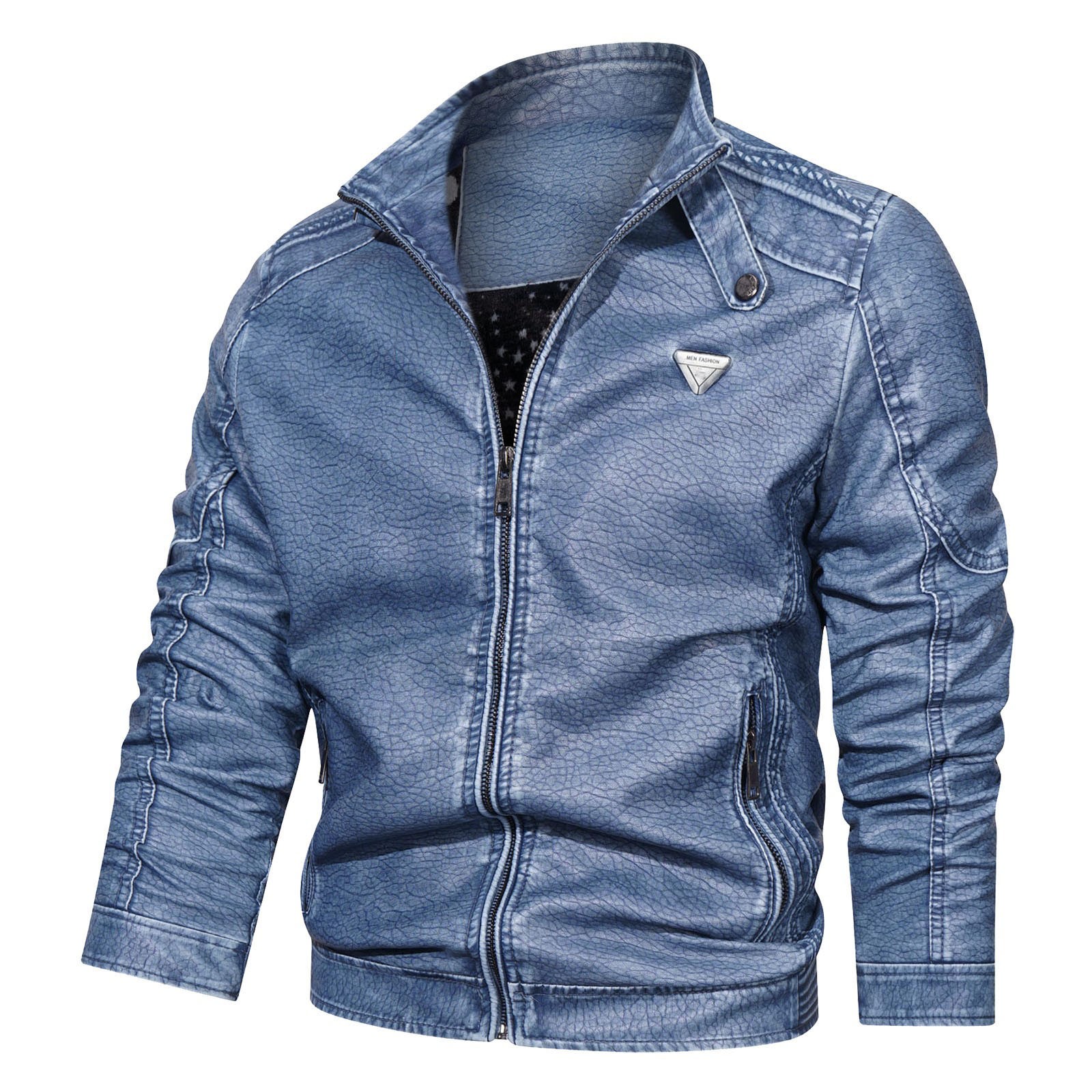 Durtebeua Leather Biker Jacket Vintage Real Motorcycle Jackets For Men Leather Jacket Men ...