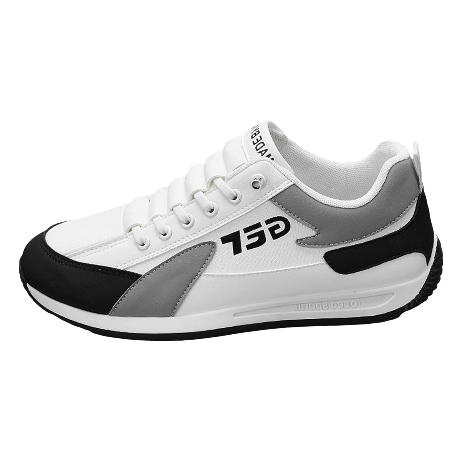 Durtebeua Men's Golf Shoes Fixed Nailless Sole Waterproof Lightweight ...