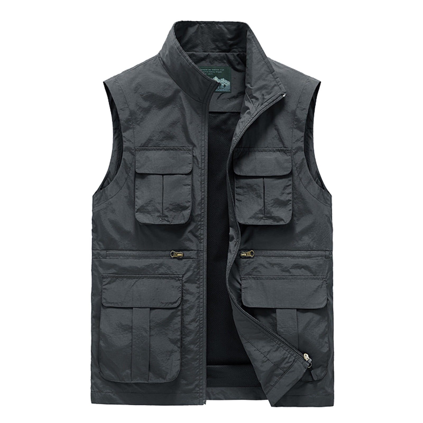 Durtebeua Mens Vests Casual Lightweight Warm Outdoor Sleeveless ...