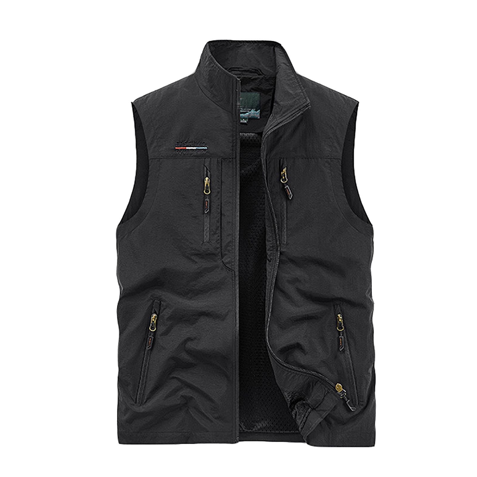 Durtebeua Water-Resistant Puffer Jacket Thicken Vest with Removable ...