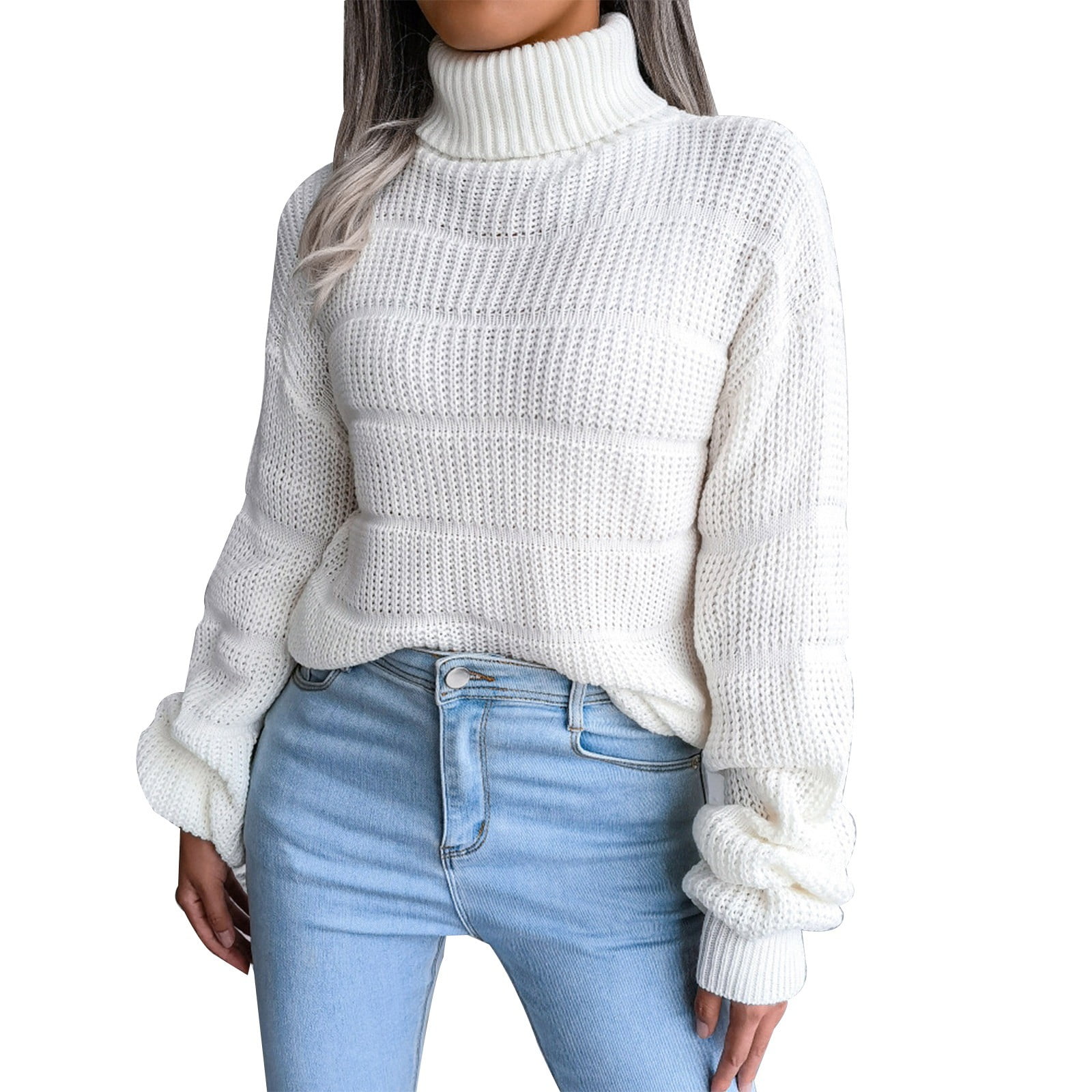 Durtebeua Women'S Pullover Sweaters Autumn Lightweight Sweater Plus ...