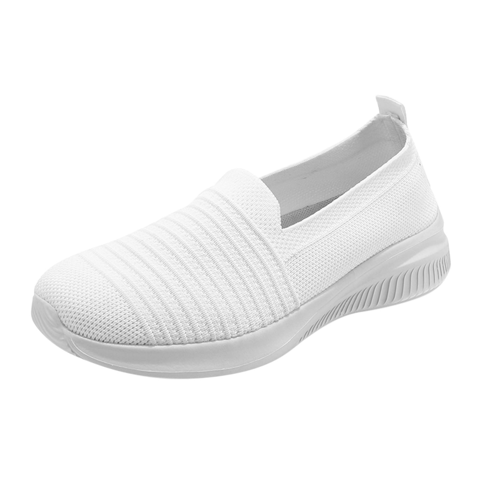 Durtebeua Women's Flats Slip On Go Walk Shoes for Women Comfortable ...